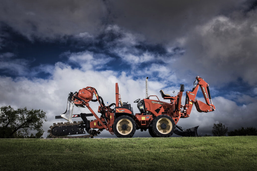 Ditch Witch RT80 ride-on trencher built for heavy-duty trenching in ...